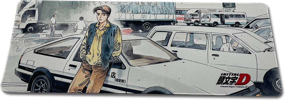 Initial D Manga - Takumi Leaning on AE86 Color Artworks #02 Official D ...