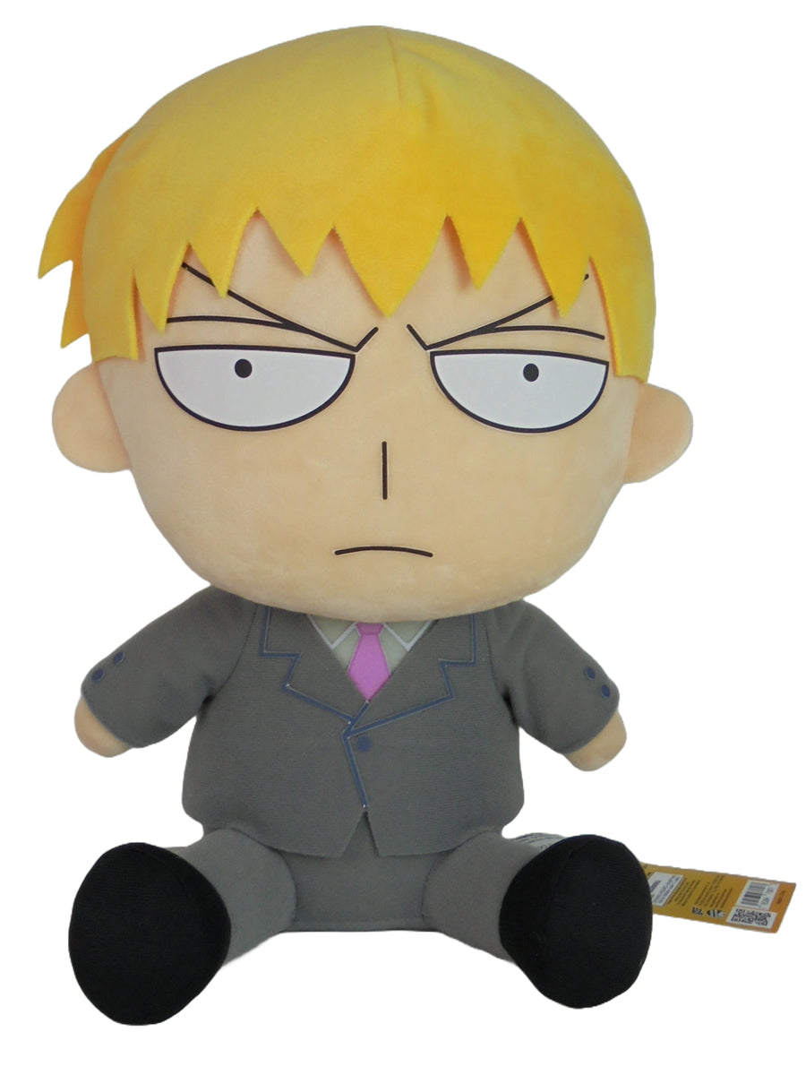 Mob Psycho 100 Arataka Reigen Large Sitting Pose Official Plush Doll G ...